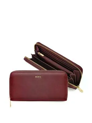 BOSS Logo-plaque Pebbled Wallet