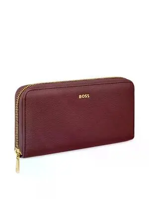 BOSS Logo-plaque Pebbled Wallet