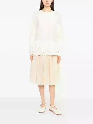 COTEMP Ruffled Long-sleeve Top - Neutrals