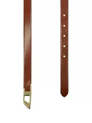 DIESEL® 2 Cm Leather Belt With Metal D Buckle - Brown
