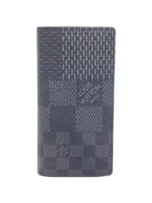 LOUIS VUITTON 2010s Long Portefeuil Brother Damier Wallet - Black