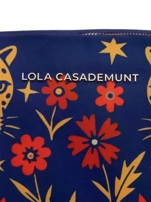 Lola Casademunt Leopard-print Floral-print Make-up Bag