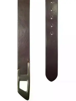 DIESEL® 4 Cm Leather Belt With Metal D Buckle