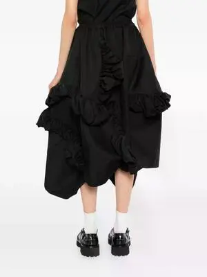 Comme Des Garçons Ruffled Asymmetric Skirt