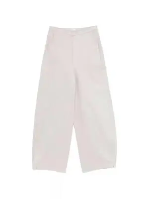 YEAREAST Wide-leg Cropped Trousers - Grey