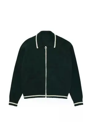 FORTELA Crow Zip-up Cardigan - Green