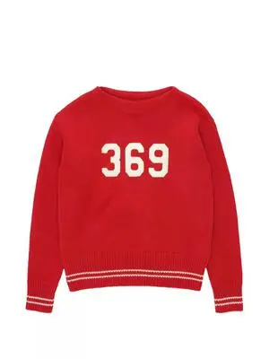 FORTELA 369 Logo-patch Sweater - Red
