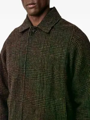 Barbour Lorden Check Wool Overcoat