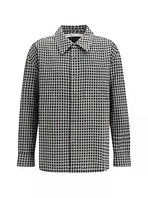 Séfr Check-pattern Flannel Shirt - Grey