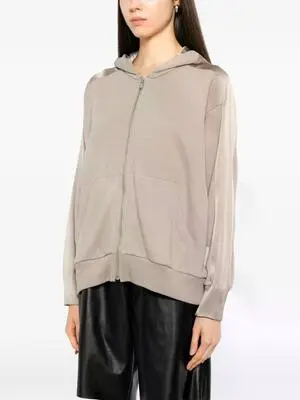 Undercover Panelled Zip-up Hoodie - Neutrals