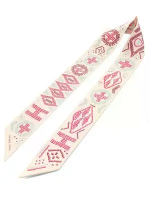 Hermès 2020s Kelly En Perles Scarf - Neutrals