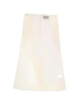 Simone Rocha Sheer-mesh Midi Skirt - Neutrals