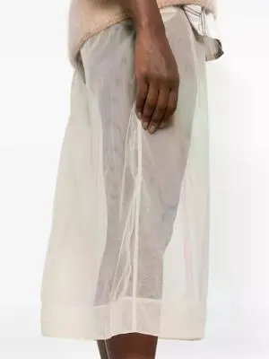 Simone Rocha Sheer-mesh Midi Skirt