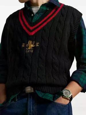 Polo Ralph Lauren Wool Cricket Sleeveless Jumper