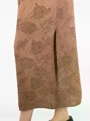 UMA WANG Floral-print Spaghetti-strap Dress