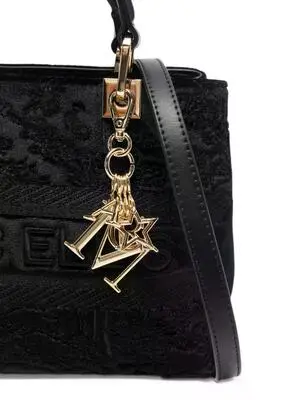 MARC ELLIS Wendi Logo-embossed Charm-detail Shoulder Bag