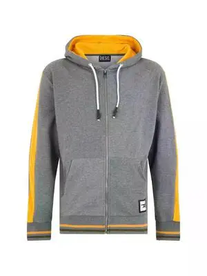 DIESEL® Zip-up Drawstring Hoodie - Grey