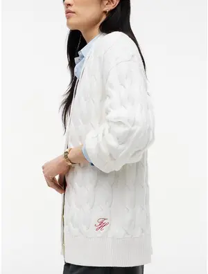 Tommy Hilfiger Relaxed Fit Cable Knit Cricket Cardigan