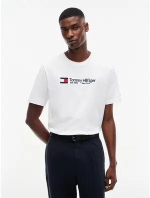 Tommy Hilfiger Embroidered Flag & Logo T-shirt