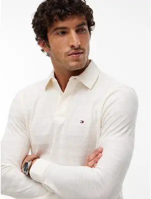 Tommy Hilfiger Regular Fit Herringbone Jacquard Polo