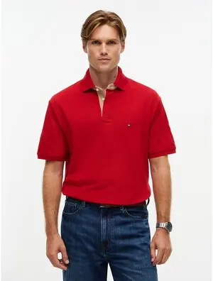 Tommy Hilfiger Classic Fit Corduroy Accent Polo - Lava