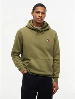 Tommy Hilfiger Badge Hoodie - Dark Greenery