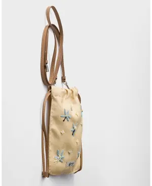 Prada Embroidered Canvas Smartphone Case