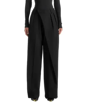 Manière De Voir Colette Tailored Wrap Pleat Trousers