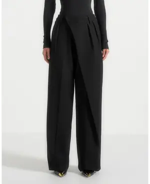 Manière De Voir Colette Tailored Wrap Pleat Trousers