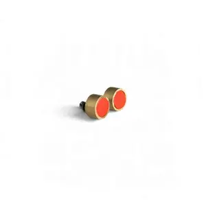 SVETLANA VUKOV Dot Stud Earrings - Orange