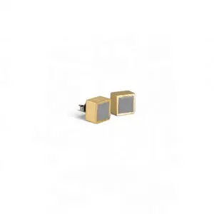 SVETLANA VUKOV Cube Stud Earrings Grey