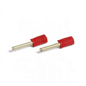 SVETLANA VUKOV Linear Drop Earrings - Red