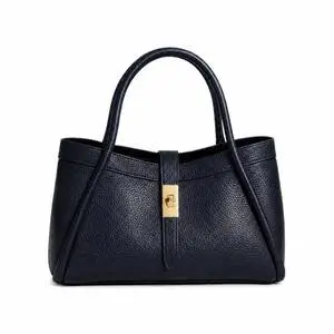 BETSY & FLOSS Adria Leather Handbag -navy - Blue