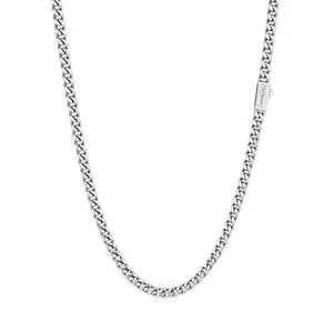 OUTRAGE LONDON Cuban Chain Necklace Minimal - Silver
