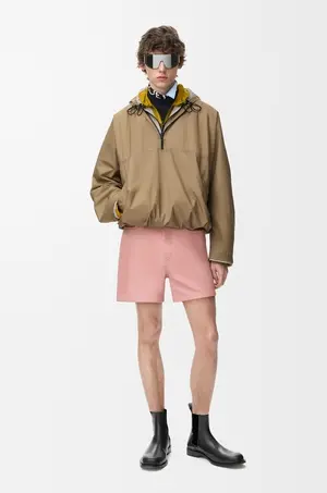 Loewe Shorts In Nappa Lambskin - Light Pink