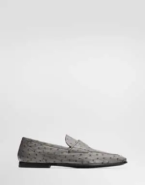 Dolce & Gabbana Ostrich Leather Slippers