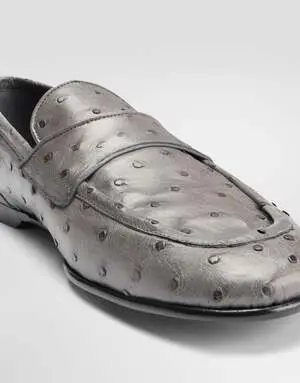 Dolce & Gabbana Ostrich Leather Slippers