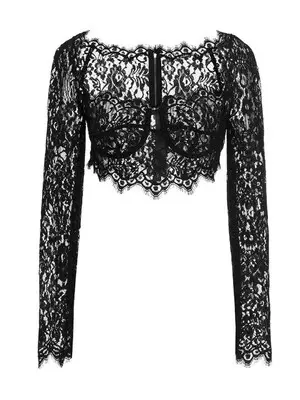 Dolce & Gabbana Corset With Lace Detail - Black