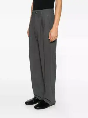 Emporio Armani Pleated Straight-leg Trousers