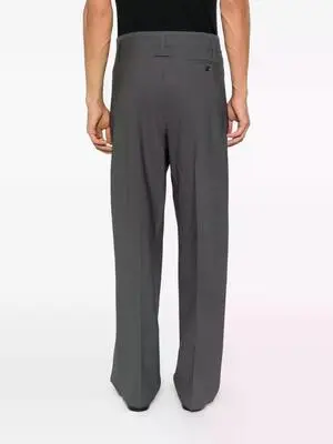 Emporio Armani Pleated Straight-leg Trousers