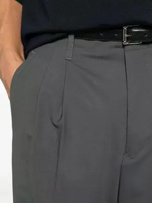 Emporio Armani Pleated Straight-leg Trousers