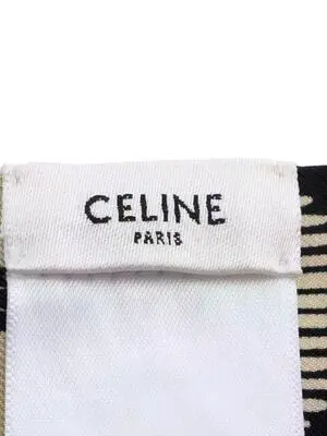 Celine 2010s Triomphe Silk Scarf
