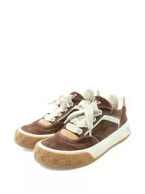 LOUIS VUITTON 2025 Tilted Suede Sneakers - Brown