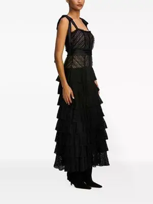 Cinq À Sept Sabrina Lace Nini Tiered Maxi Dress