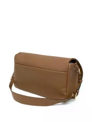 Pinko Love Bag Click Soft Horizontal Handle Medium Crossbody Bag In Leather