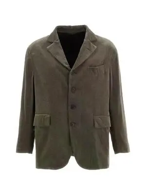 KAPTAIN SUNSHINE Corduroy-texture Single-breasted Blazer - Brown