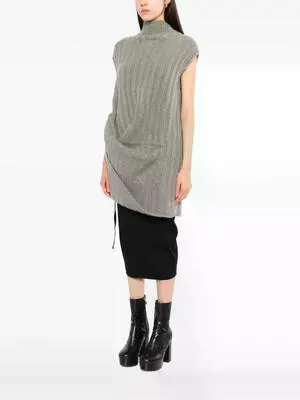 Rick Owens Ribbed-knit Sleeveless Sweater