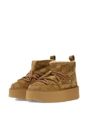 Inuikii Croco Platform Ankle Boots
