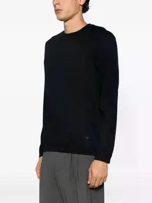 Emporio Armani Logo-patch Crew-neck Sweater