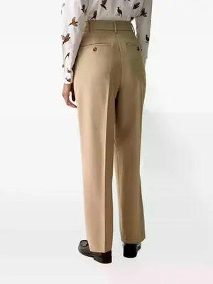 Barbour Fawne Straight-leg Trousers